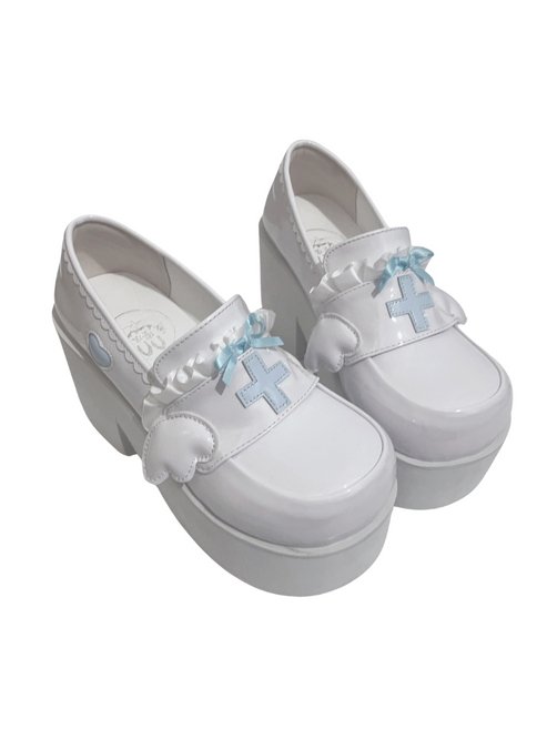 Angel Neighborhood Platform Shoes Angel Wings Platform Shoes – 個性的な ...
