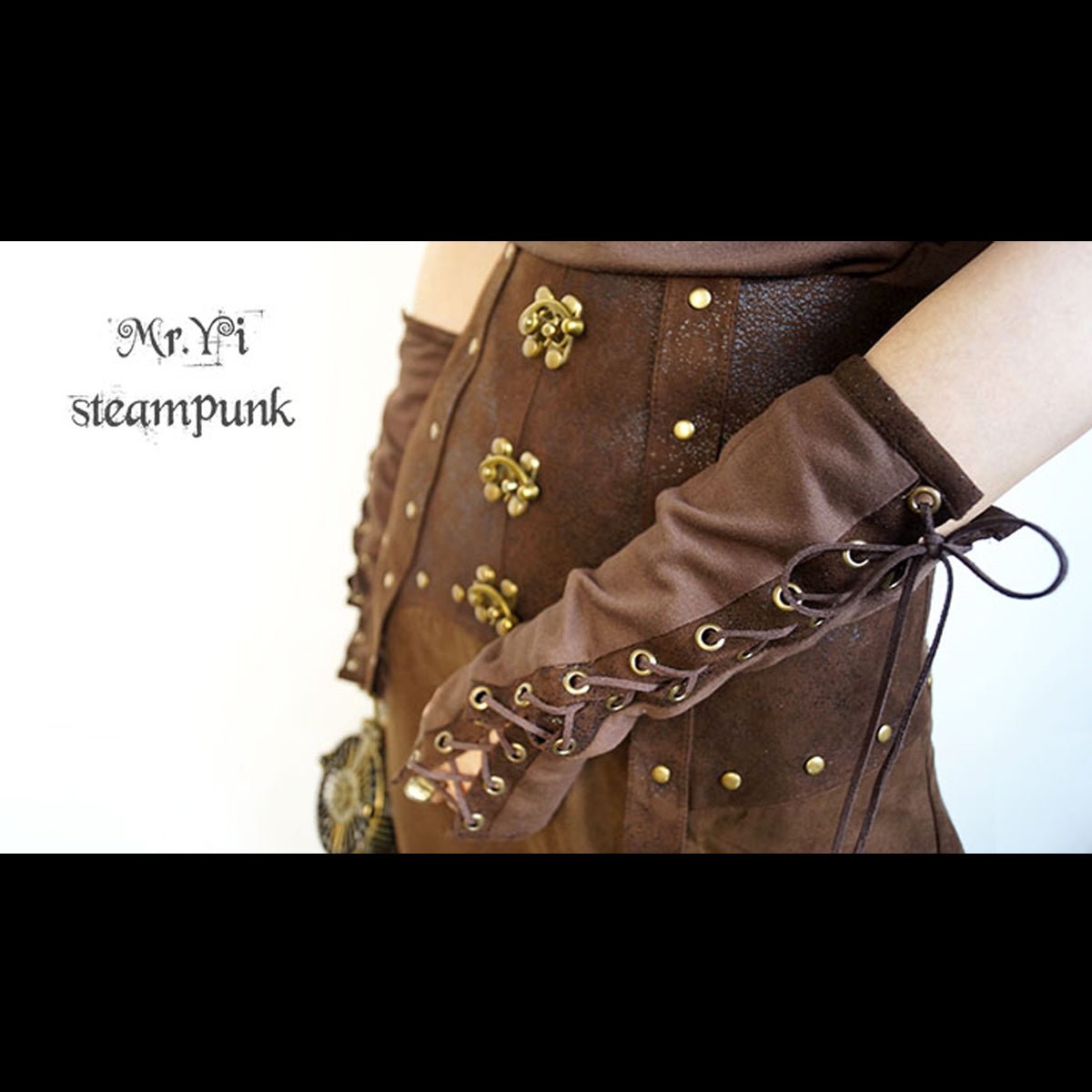 [steampunk] lace-up arm cover steampunk – 個性的なファッション通販 Grimoire